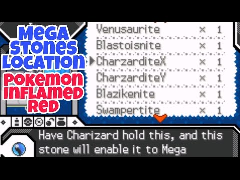 Pokemon Inflamed Red Mega Stones Location Part-1 | 20 Mega Stones ...