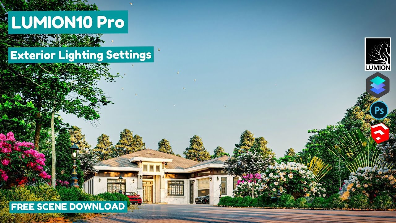 LUMION 10Pro: Exterior Rendering Settings. EXPERT SERIES #5 - YouTube