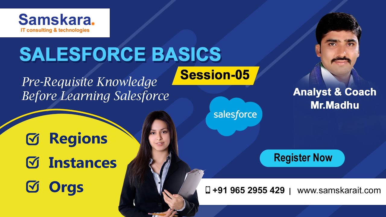 Salesforce Basic Session 05 Understand Regions, Instances, Orgs by Analyst & Coach Madhu. - YouTube