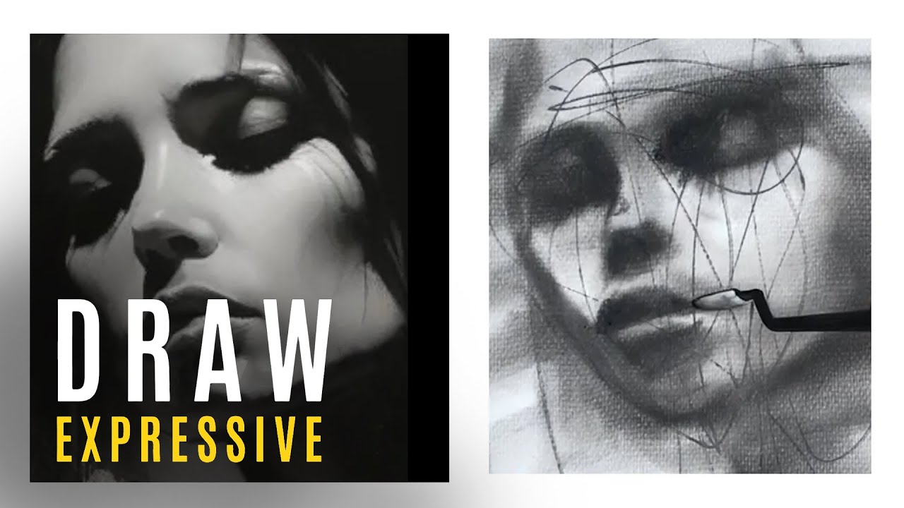 3 Snags Curbing Creative Flow | Expressive Charcoal Drawing Session ...