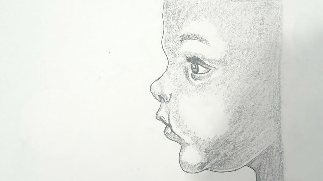 How to draw child face | Easy for Kids - YouTube