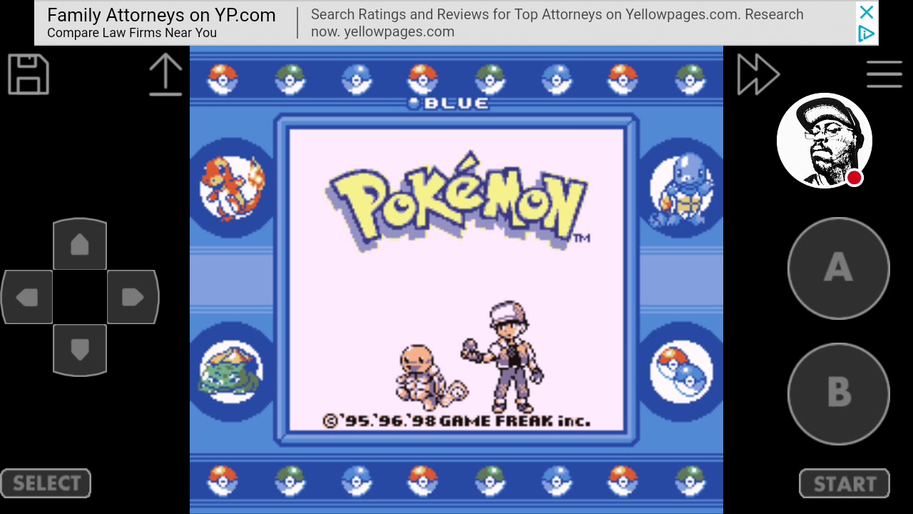 Pokémon Red/Blue (GBC) Final battle Champion rival blue + Ending - YouTube