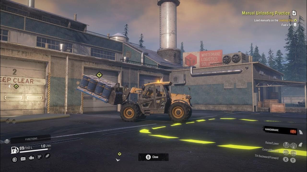 SnowRunner Manual Unloading Practice 4K - YouTube