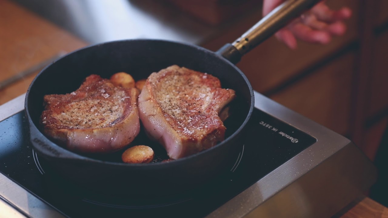 Sådan steger du en kotelet perfekt - YouTube