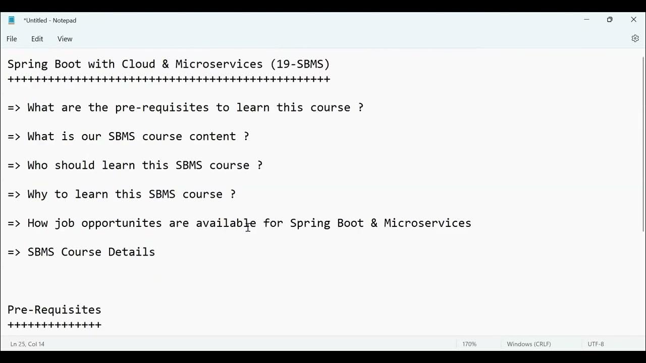 Spring Boot & MicroServices Class 1 SOFTWARE FREE COURSES - YouTube