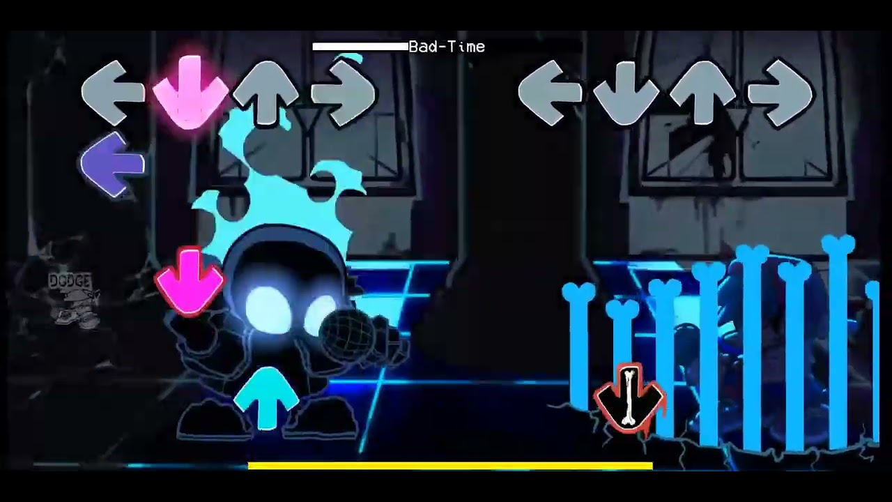 Friday Night Funkin | Indie Cross Sans | Bad Time (Nightmare) - YouTube