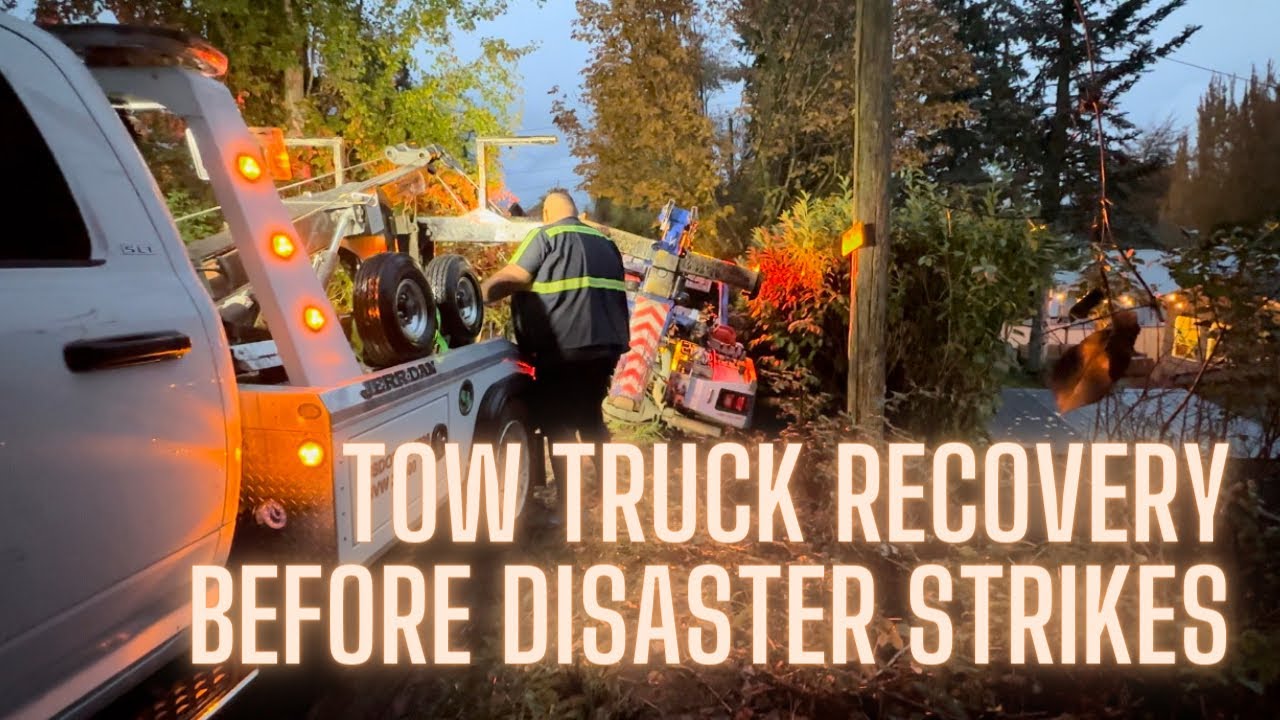 Tow Truck Recovery Before Disaster Strikes - YouTube