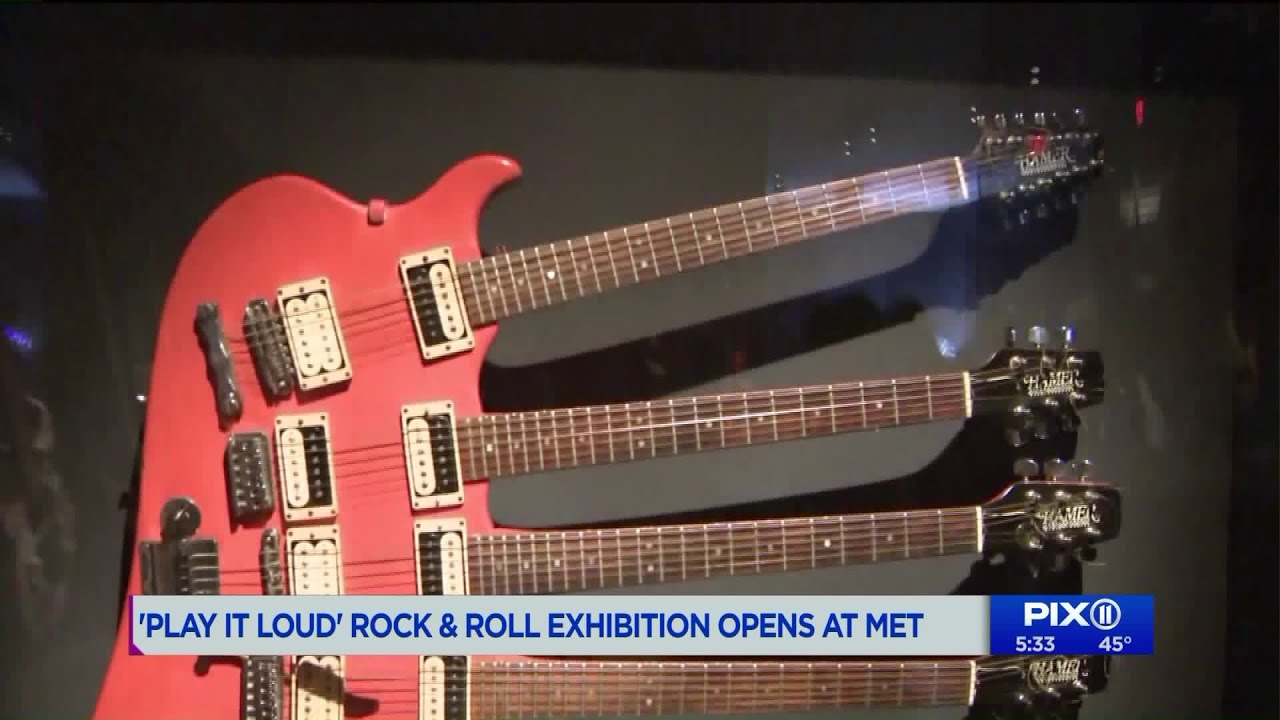`Play it Loud` rock n` roll exhibit opens at the Met - YouTube