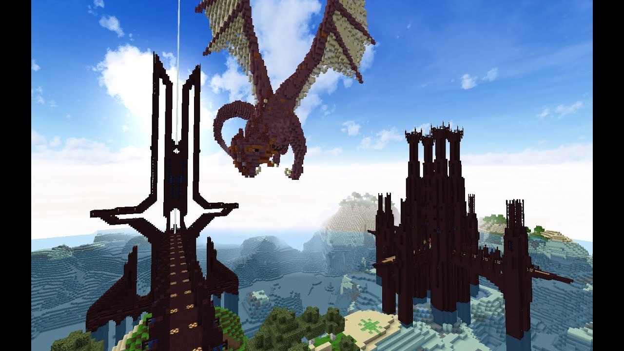 [Minecraft Time-Lapse] Spawn Race the dragon - YouTube