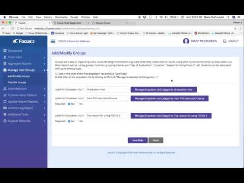 FOCUS 2 Career - Editing Your Groups Instructions 8 20 18 - YouTube