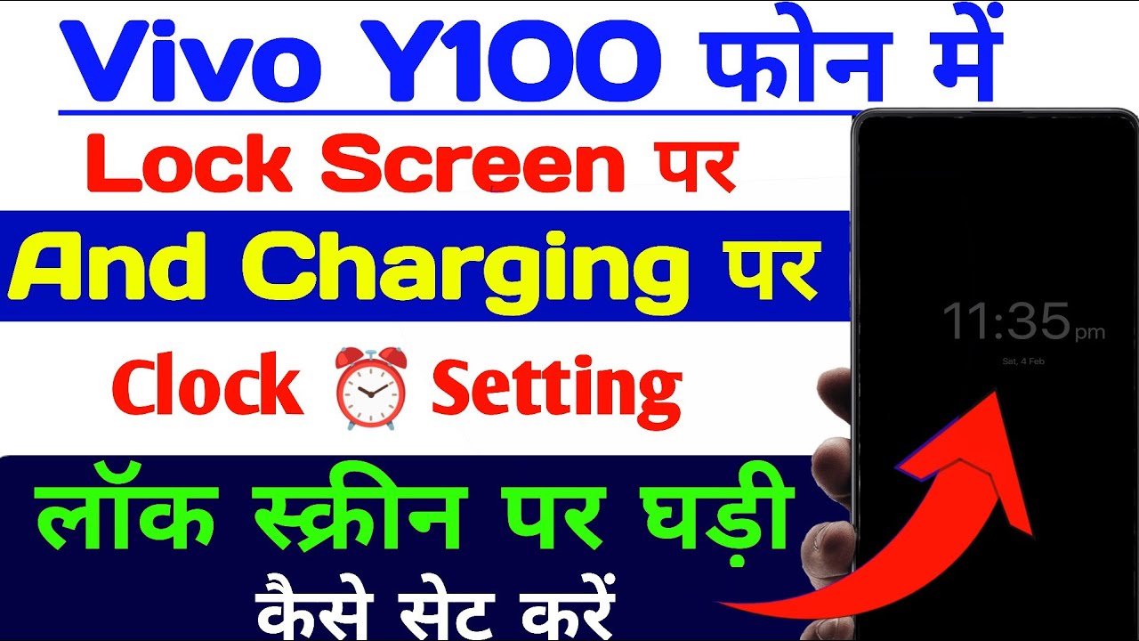 Vivo y100 lockscreen clock setting | vivo y100 screen sever setting ...