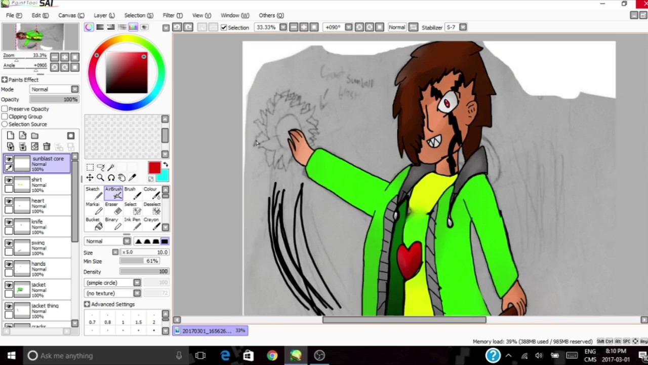 Speed paint Chara {Undertale} - YouTube