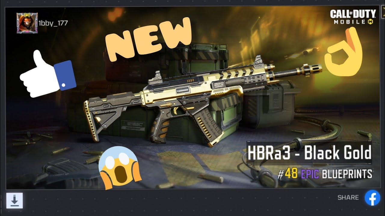 New HBRa3 black and Gold😱 | Cod M Gameplay - YouTube