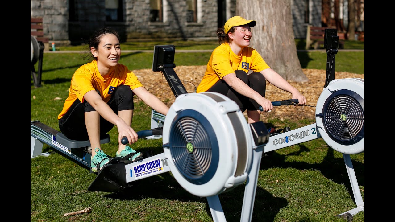 Northampton Community Rowing's annual ergathon - YouTube