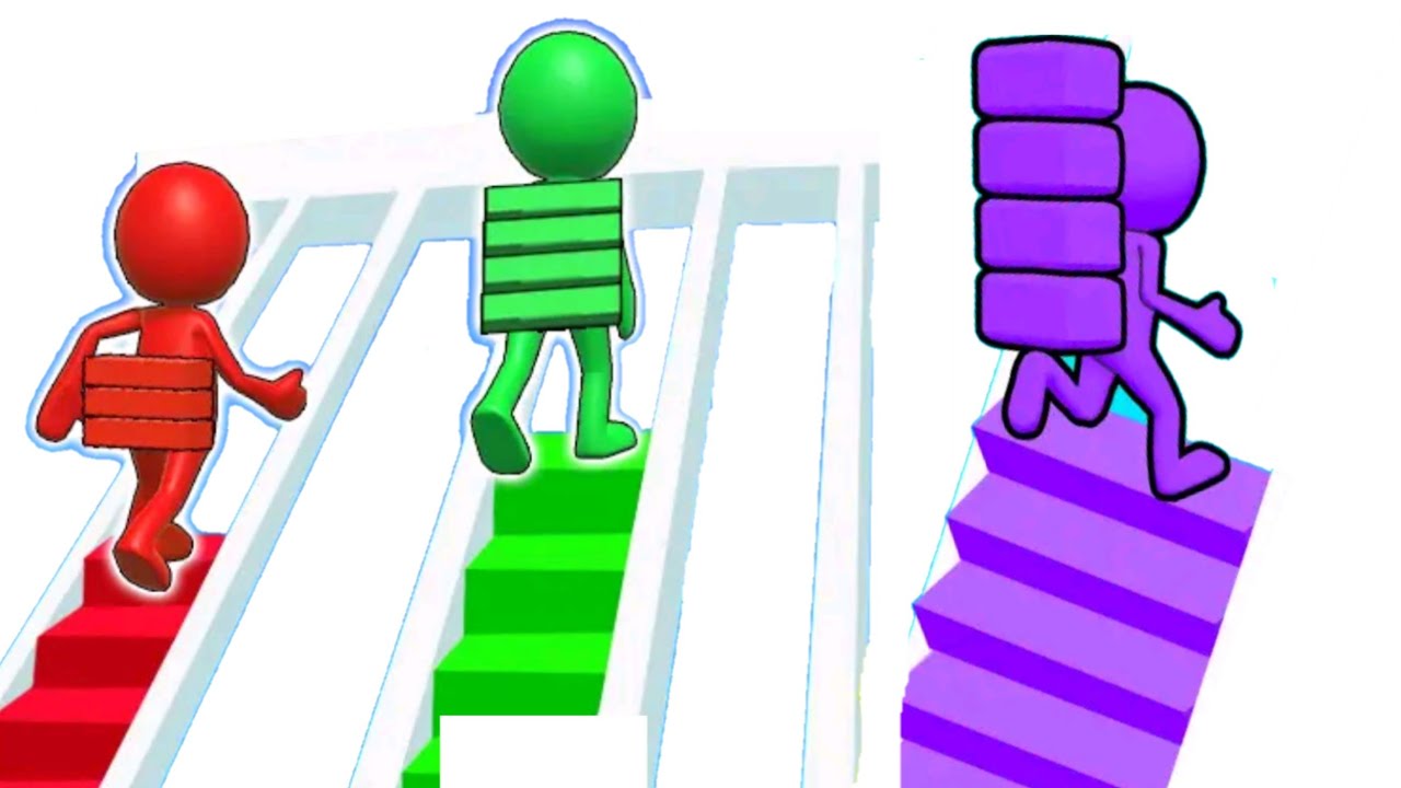 Bridge Race - All Levels Gameplay Android iOS (Levels 1-15) New Update ...