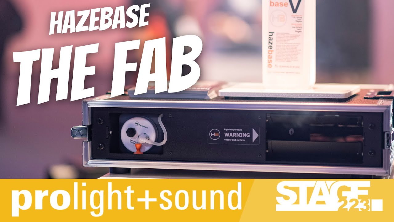Hazebase THE FAB - Hazer | Prolight + Sound 2022 - YouTube