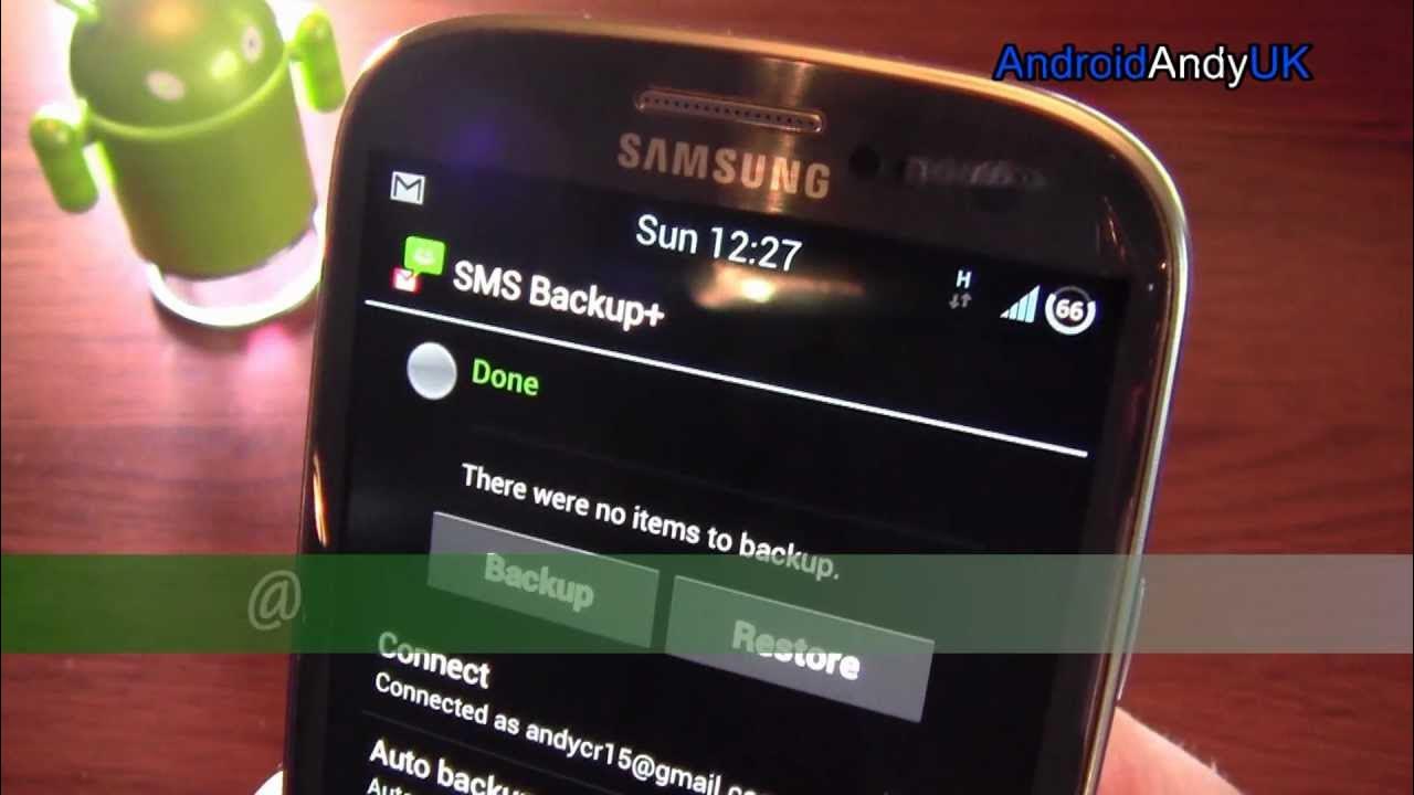 SMS Backup+ Android App Review - YouTube