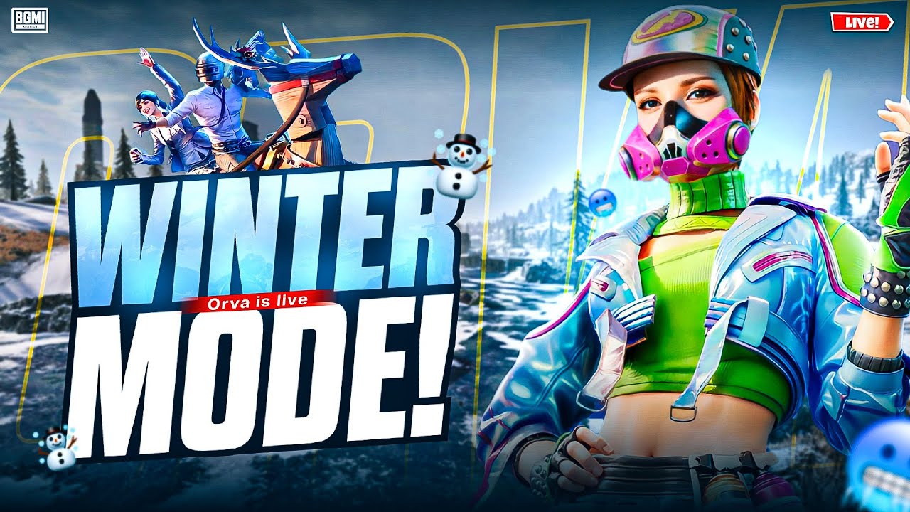 🔴BGMI LIVE | SNOW FIGHT WITH ENEMIES | RUSH GAMEPLAY IN CONQ. LOBBY😀 ...