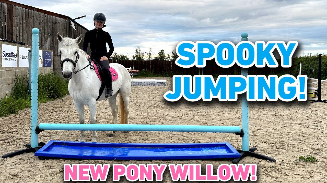 SPOOKY JUMPING ON MY NEW PONY - JUMPING VLOG - YouTube