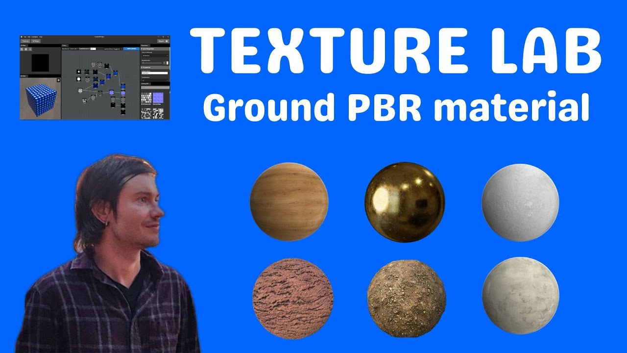 Texture Lab ground texture PBR material - YouTube