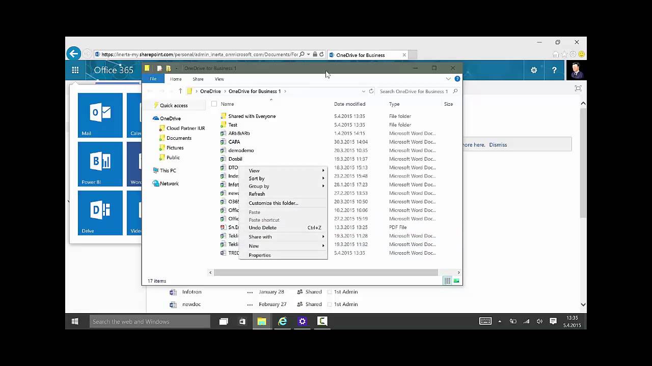 W1 OneDrive for Business Desktop Setup - YouTube