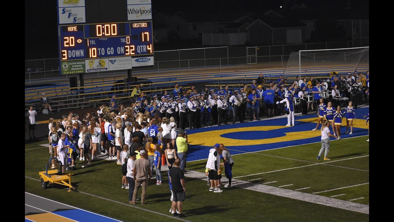 Clyde Fliers Marching Band: Post Game Celebration with the team - 08-26 ...