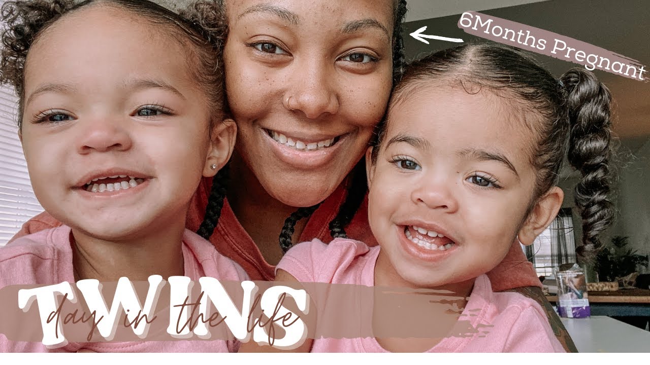 DAY IN THE LIFE OF A MOM WITH TWINS | PREGNANT STAY AT HOME MOM - YouTube