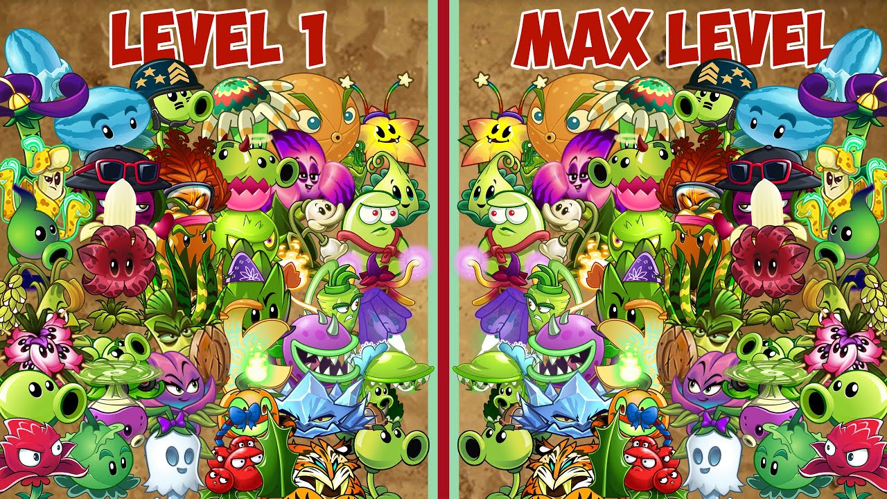 PvZ 2 Challenge-25 Plants Level Max Vs 50 Plants Level 1 Vs 50 ZCorp ...