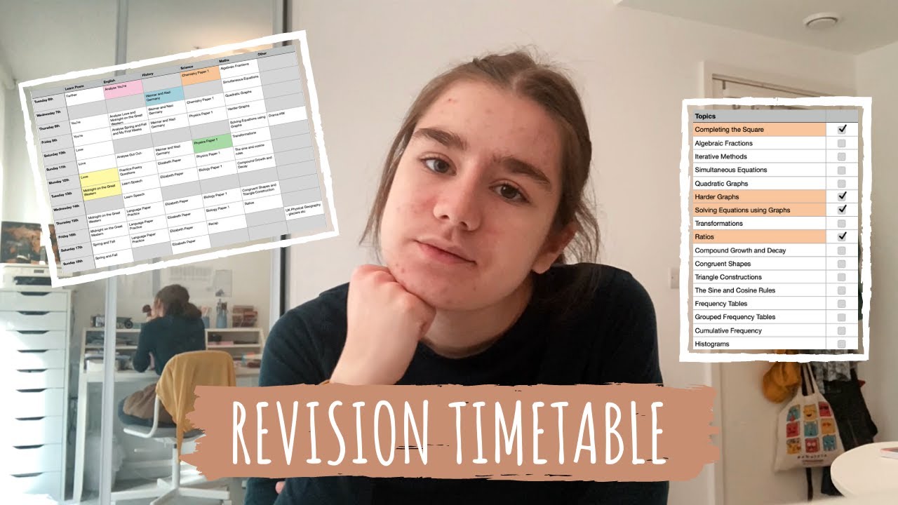 HOW I MADE MY REVISION TIMETABLE FOR THE EASTER HOLIDAYS (+ my daily revision schedule) - YouTube