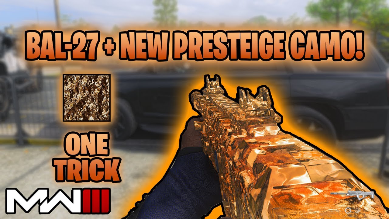 FIRST IN GAME LOOK AT THE NEW PRESTIEGE CAMO AND BAL-27! - YouTube