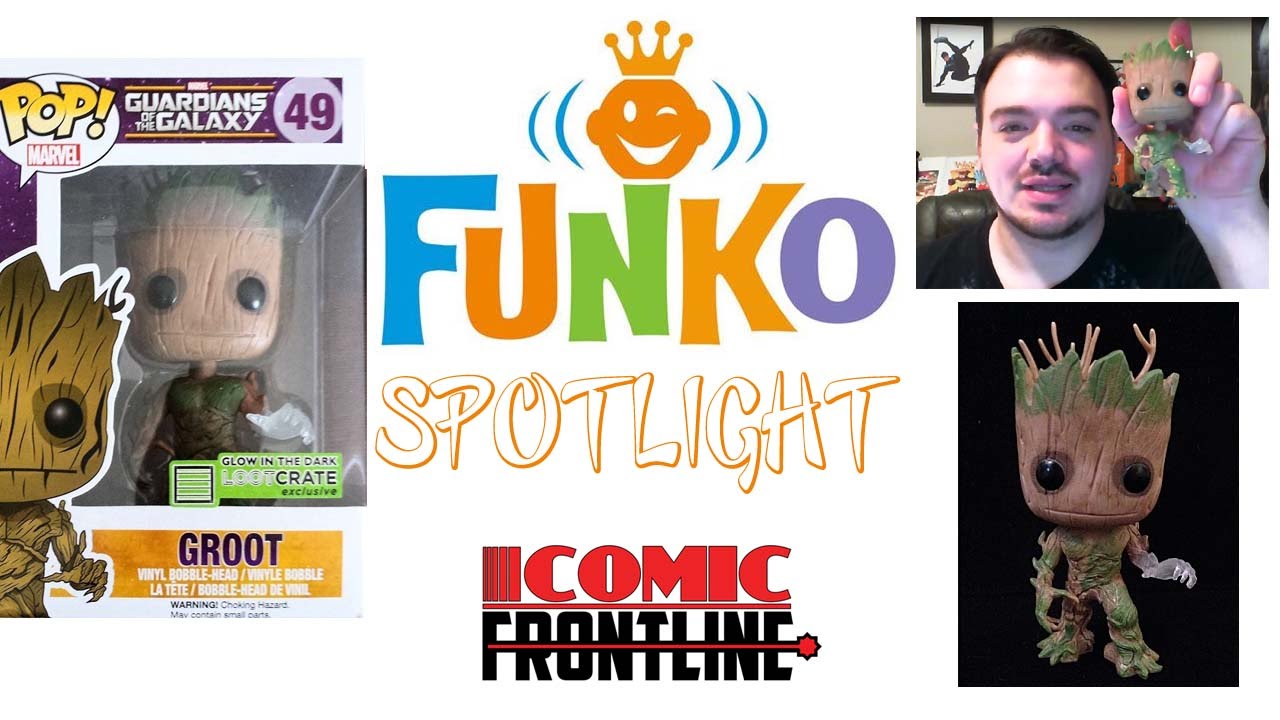 Funko Spotlight 04: Groot Glow-in-the-Dark Loot Crate Exclusive - YouTube