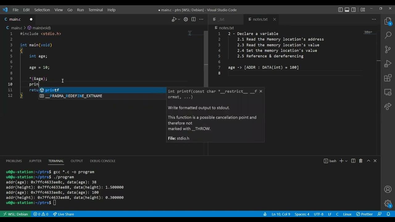 2 C Pointers Variable Reference And Dereferencing Youtube