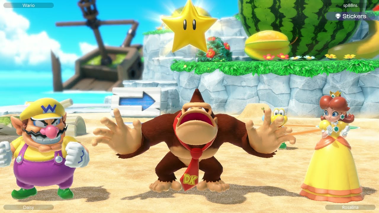 Mario Party Superstars Yoshi's Tropical Island Donkey Kong vs Daisy ...