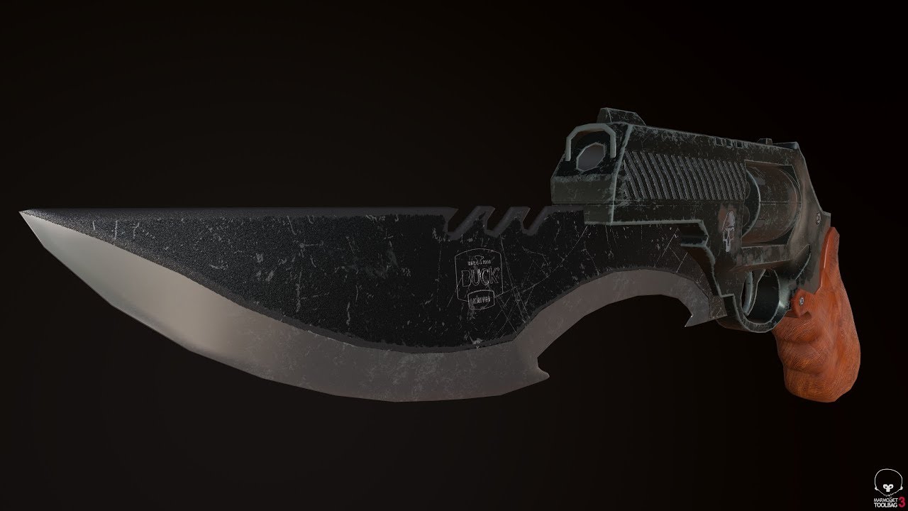 Knife Gun || Maya Modeling || Substance Painter || Marmoset Tool bag ...