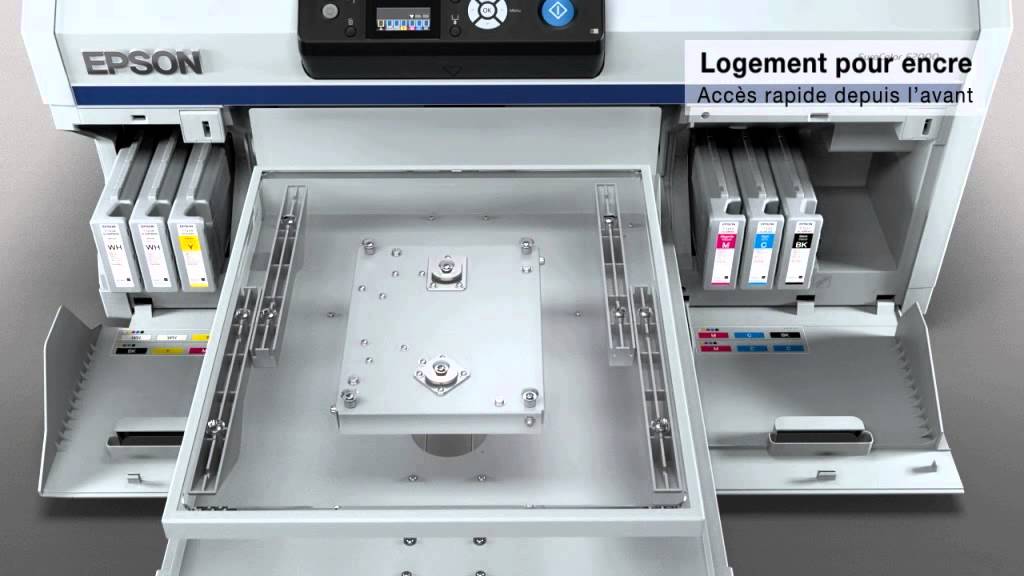 Epson SureColor SC-F2000 Impression directe textile - YouTube