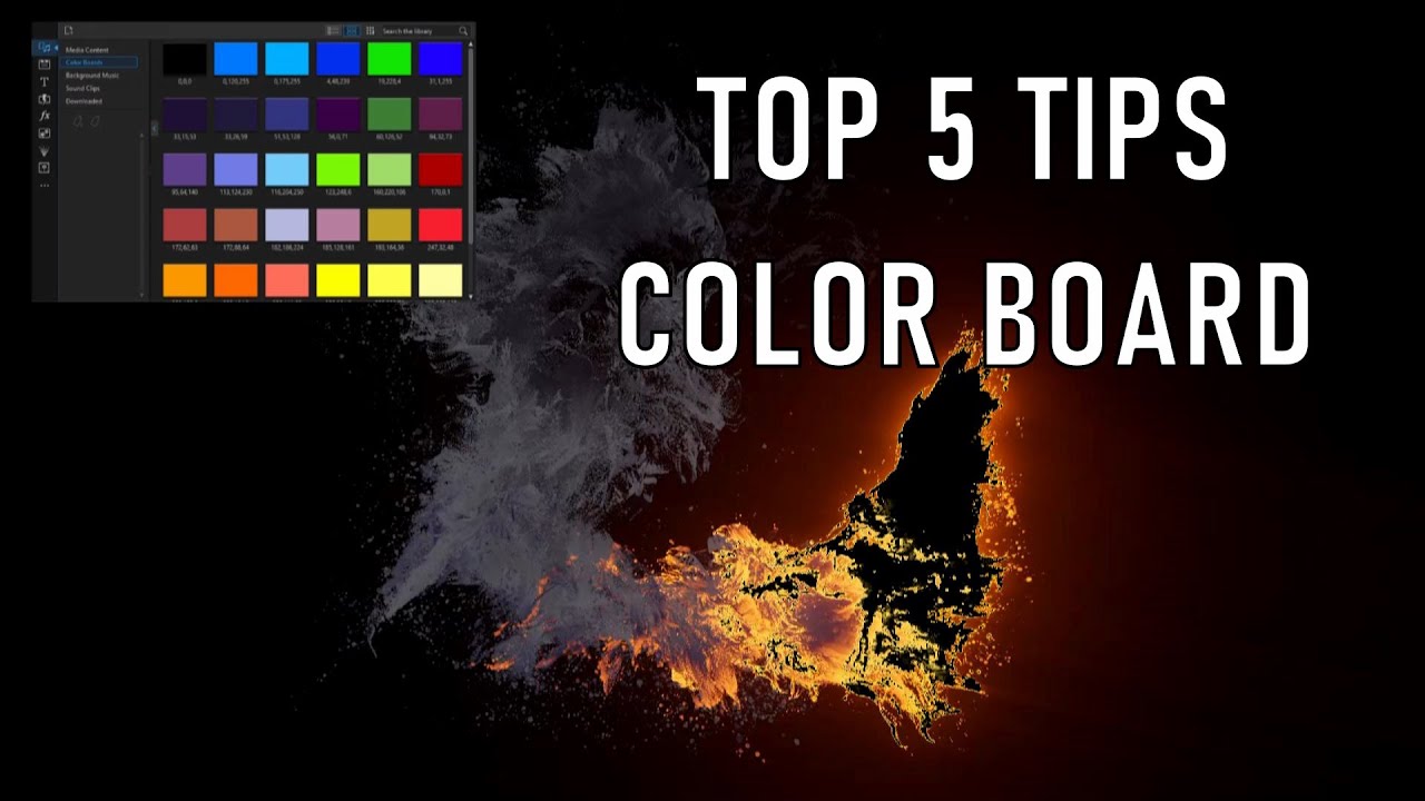 🎥 Top 5 tips on How to use Color Boards | PowerDirector 19(365 ...