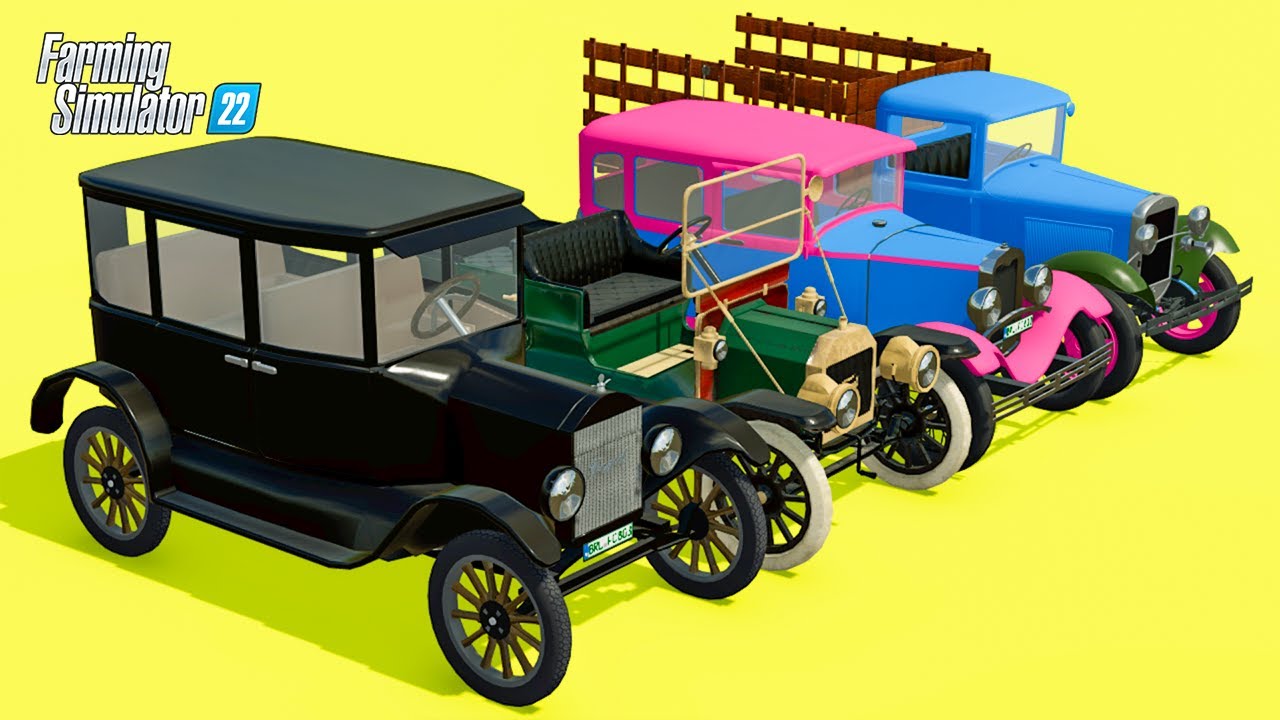 FARMING SIMULATOR 22: VINTAGE CAR RACE, CLASSIC CARS #60 - YouTube