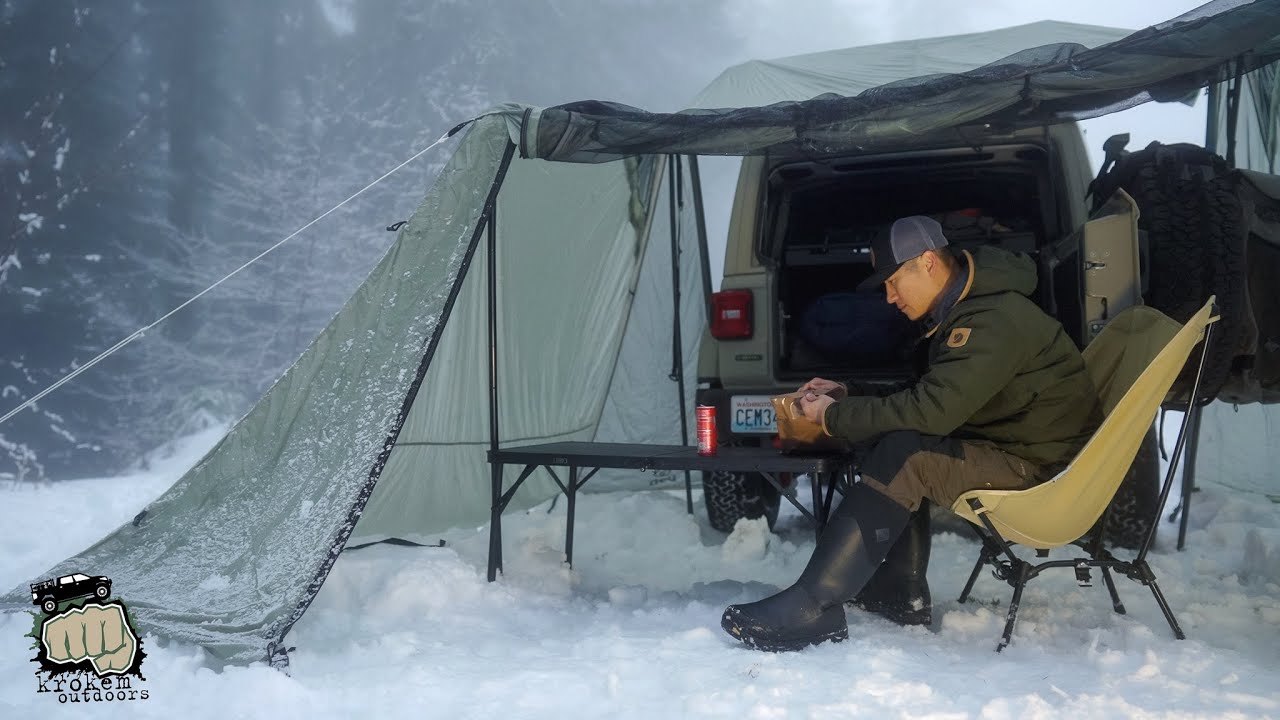 The Danger of Winter Snow Camping / New Camp Gear Testing - YouTube