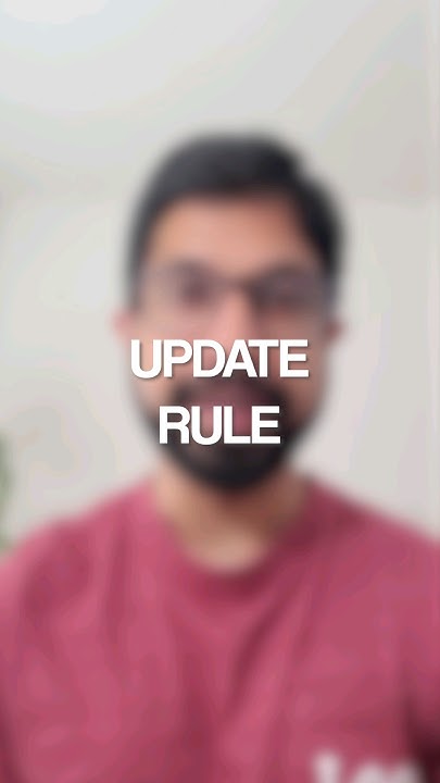 Update Rule in Gradient Descent Algorithm - YouTube
