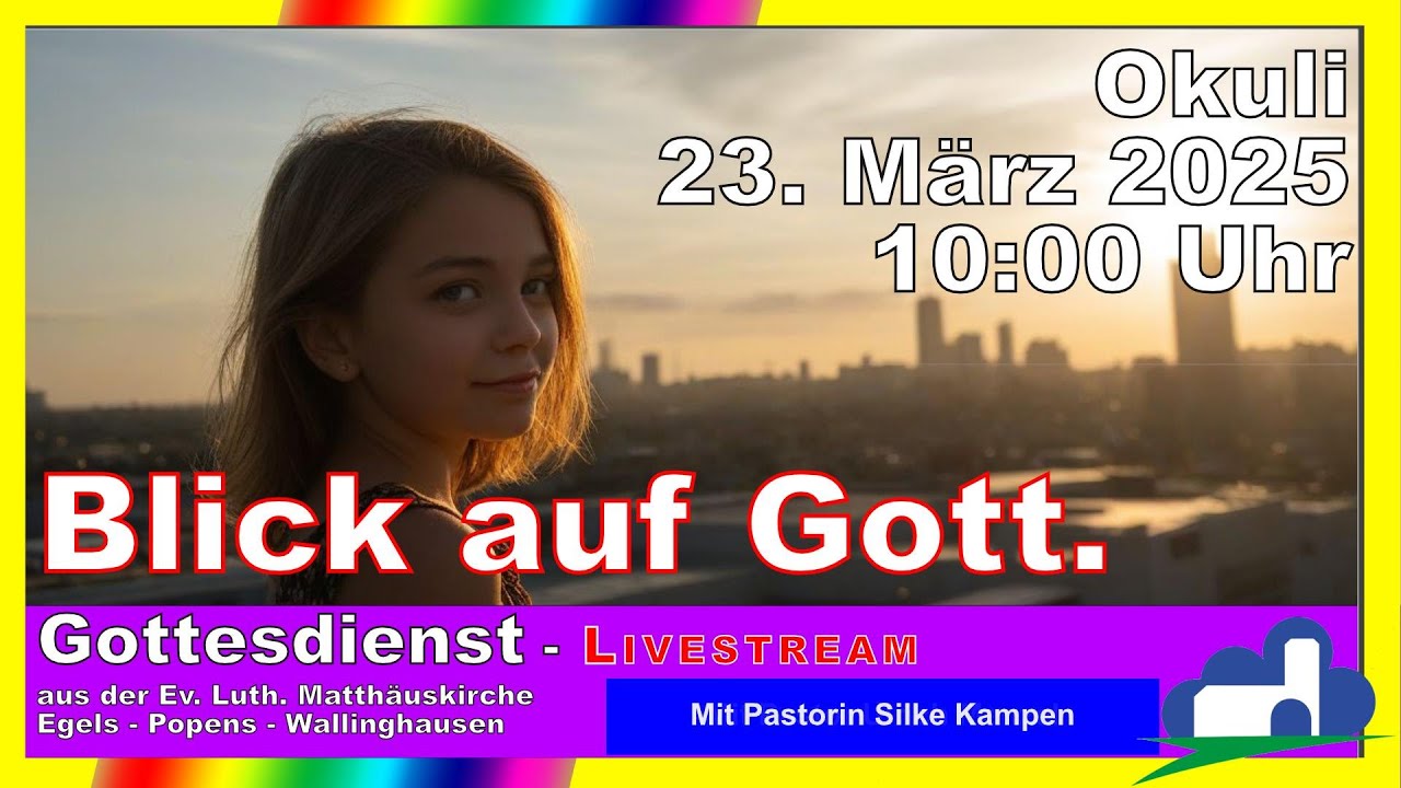 Gottesdienst an Okuli (23.3.2025) um 10 Uhr! - YouTube