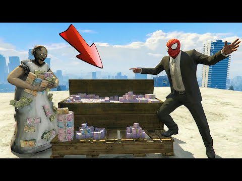 Örümcek Adam & Granny Los Santosta Hızlı Para Kazandı!👵 GTA 5
