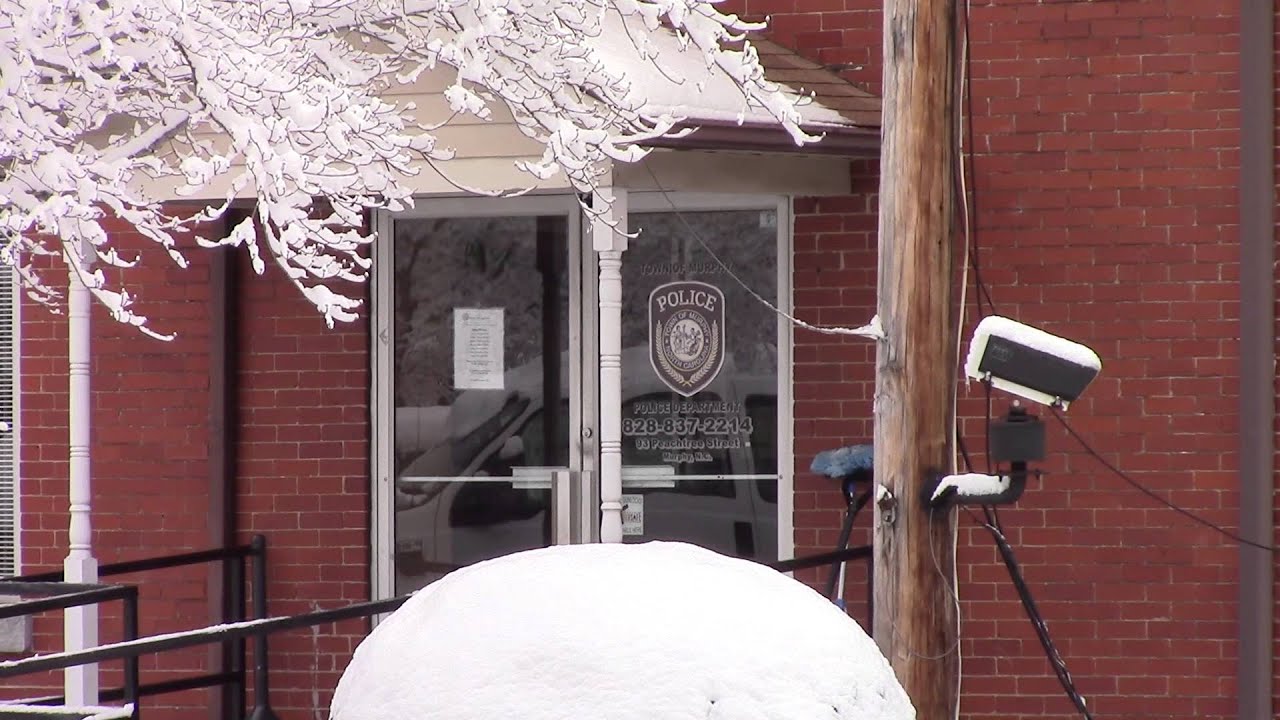 Murphy NC Police Station in the Snow. 02/26/2015 - YouTube