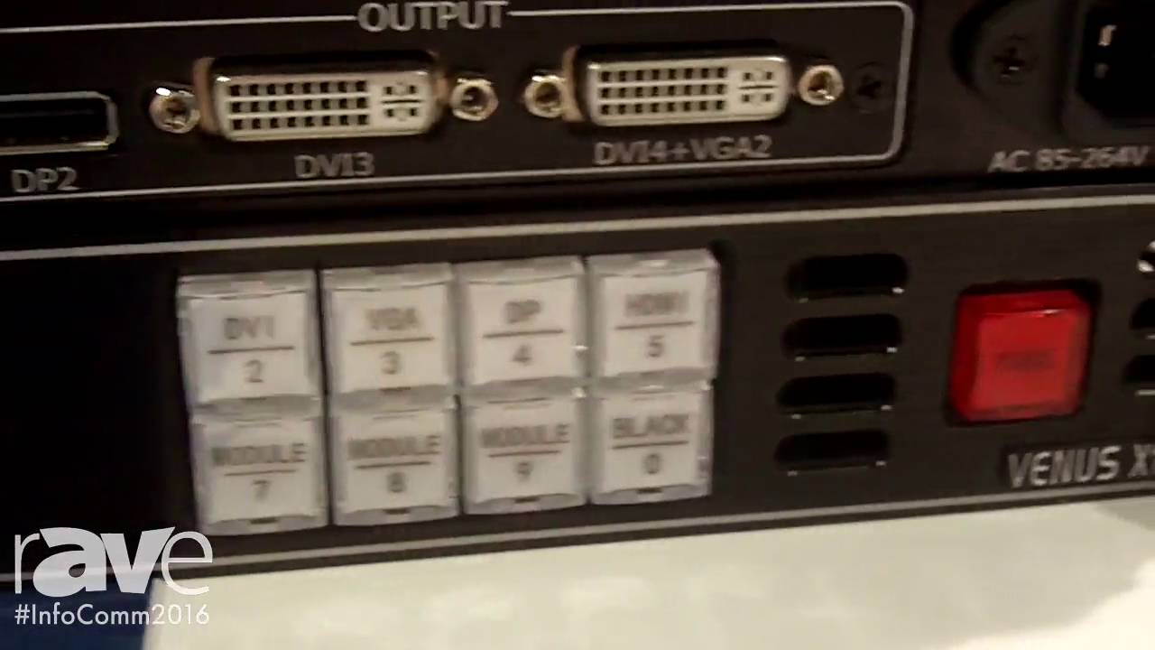 InfoComm 2016: RGBlink Shows Off Its Venus X1PRO Switcher - YouTube