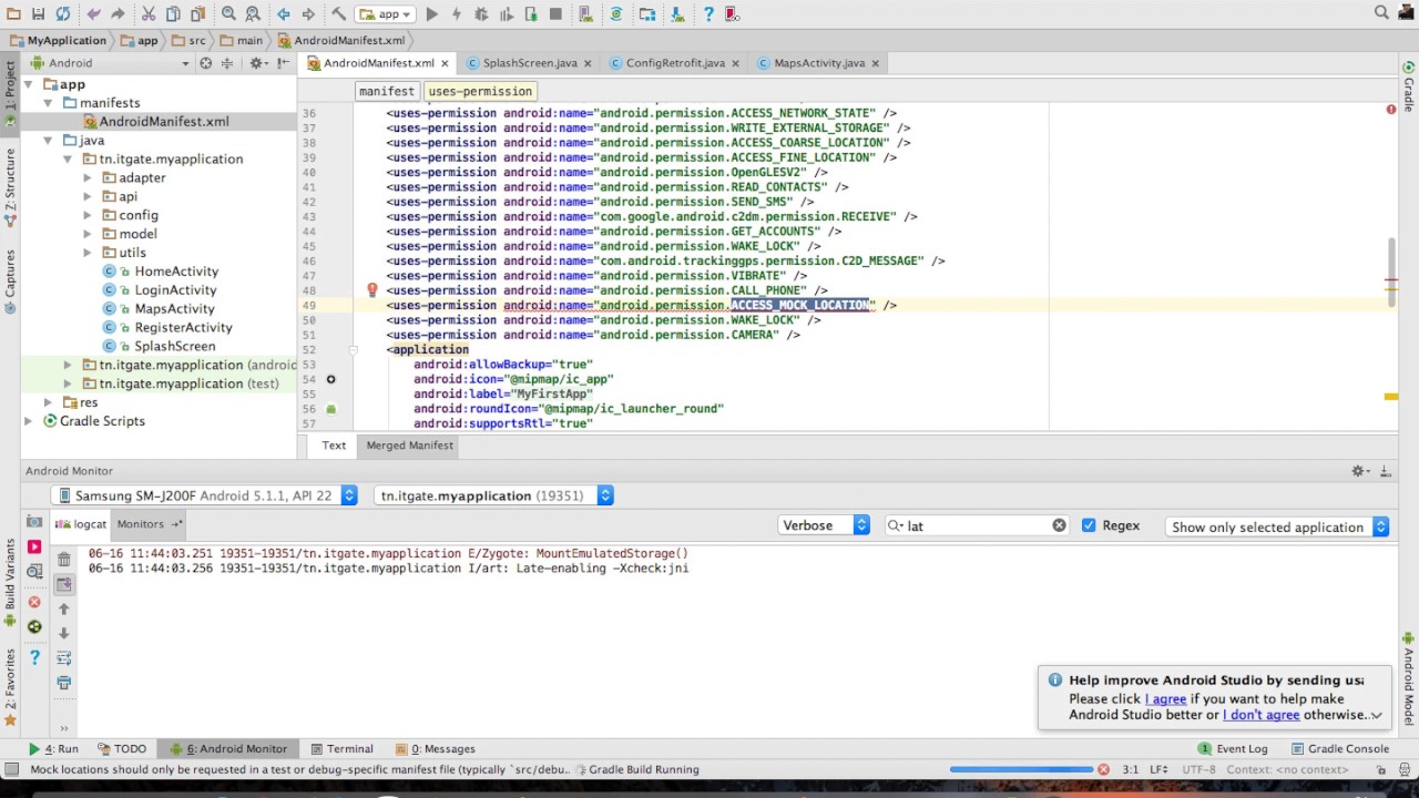 android google maps dialog distance - YouTube
