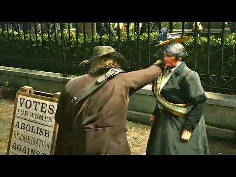 Red Dead Redemption 2 - Beating Up Annoying Feminist