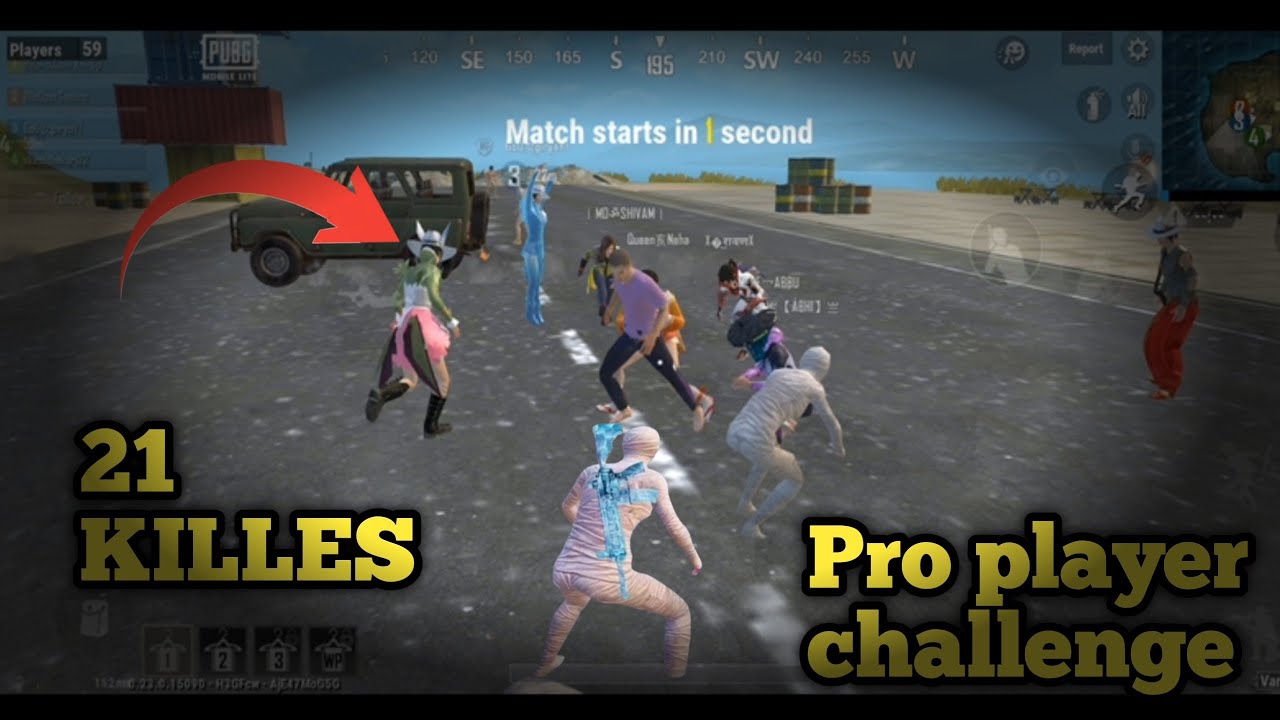 PUBG Lite Stadium Pro player Challenge | Forest Elf Set Challenge ...