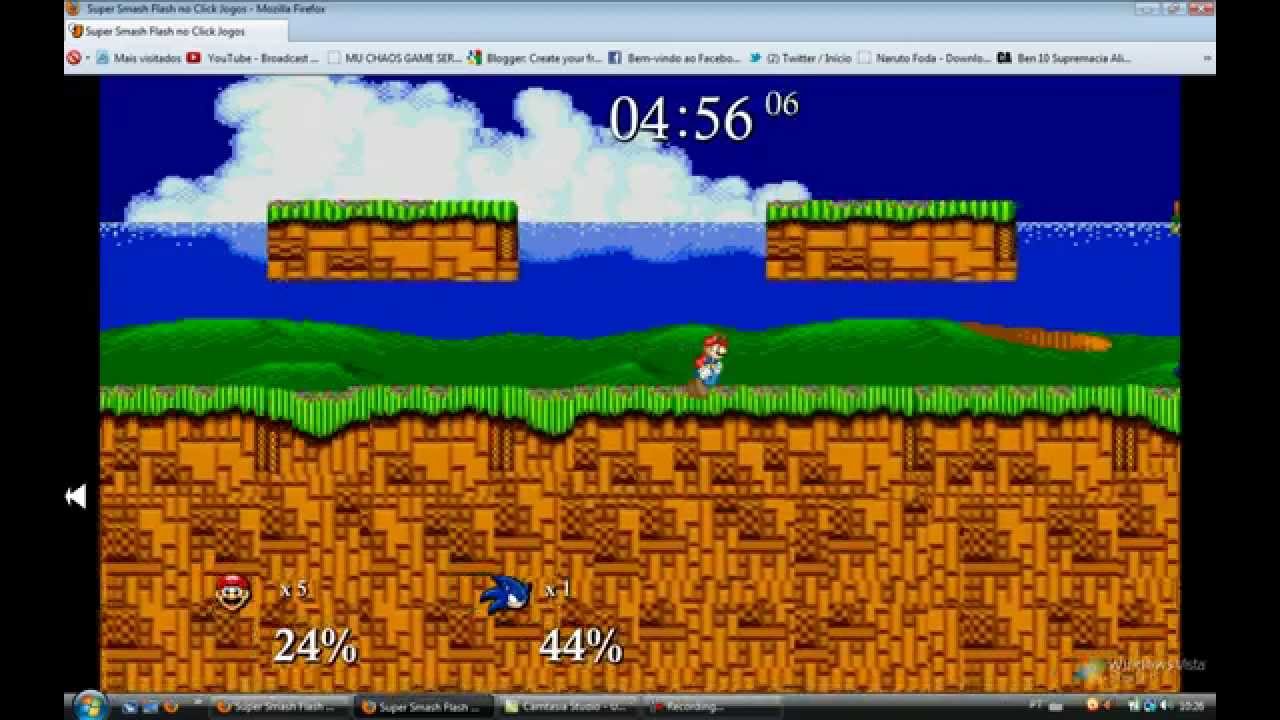 Super Smash Flash - Classic Mode - Mario Playthrough - YouTube