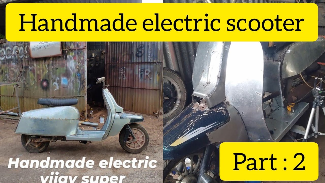 electric scooter handmade //handmade electric bike//custom electric ...