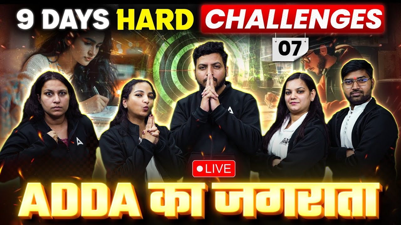 ADDA का जगराता | 9 Days Hard Challenges Day-7 | By Foundation Team ...