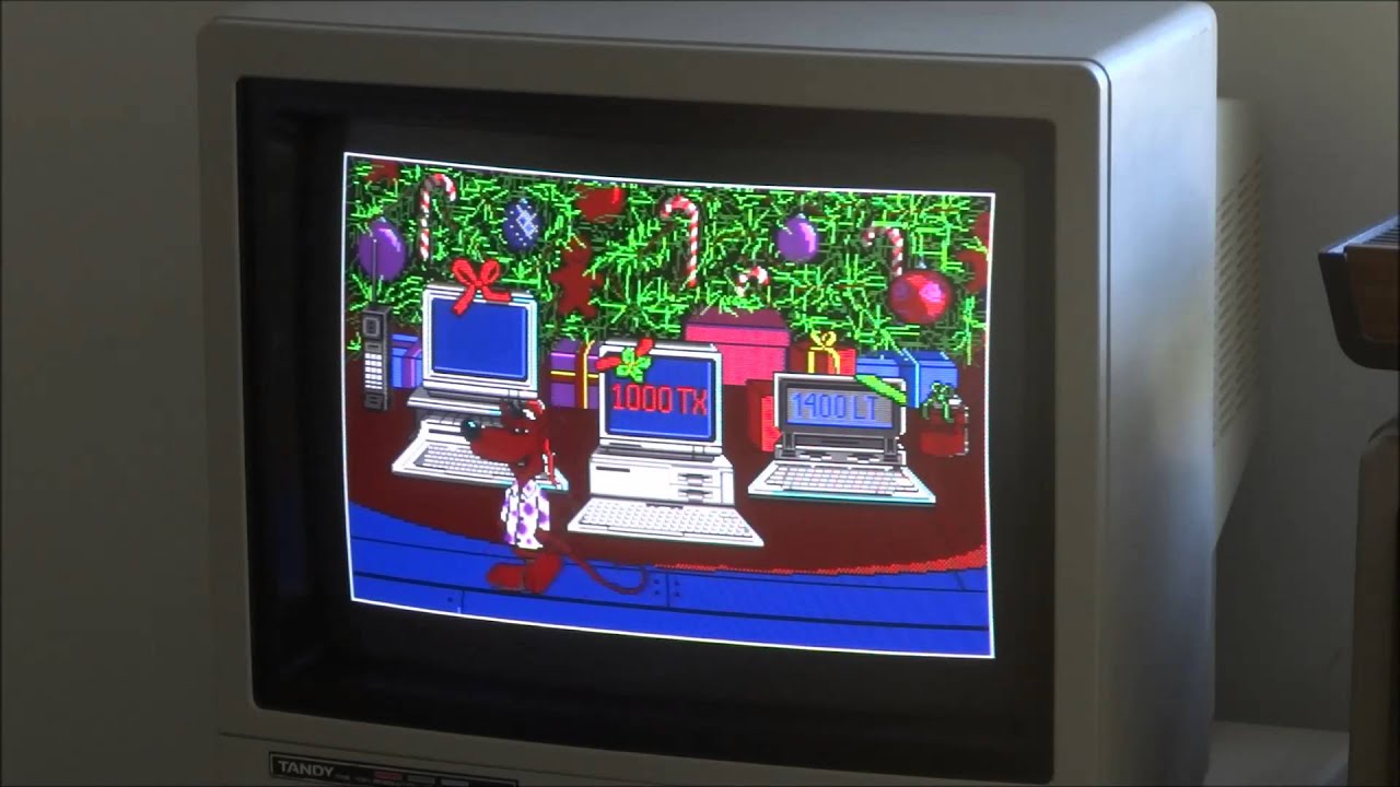 A Tandy Bear Christmas- Vintage 1988 Tandy 1000 TL/2 Personal Computer ...